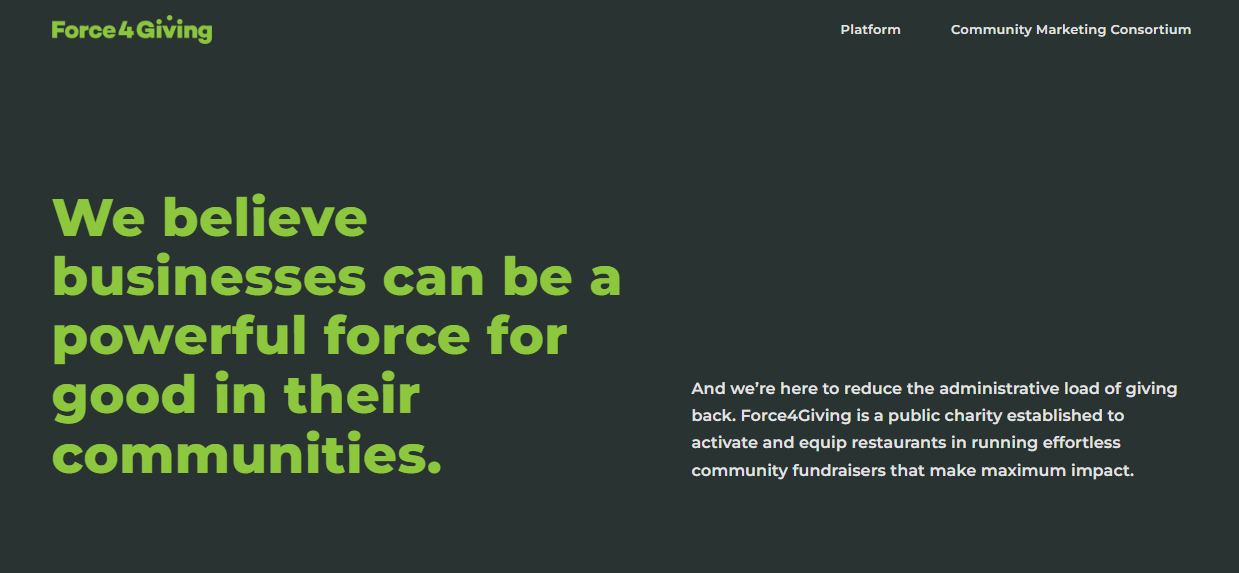 Force4Good launches new non-profit, Force4Giving, to streamline ...